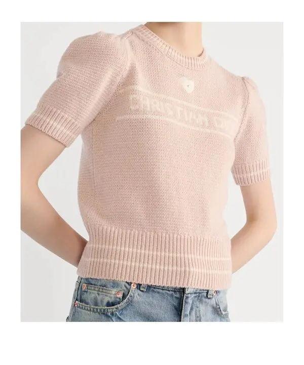 Dior Short-sleeved Sweater With Heart Motif