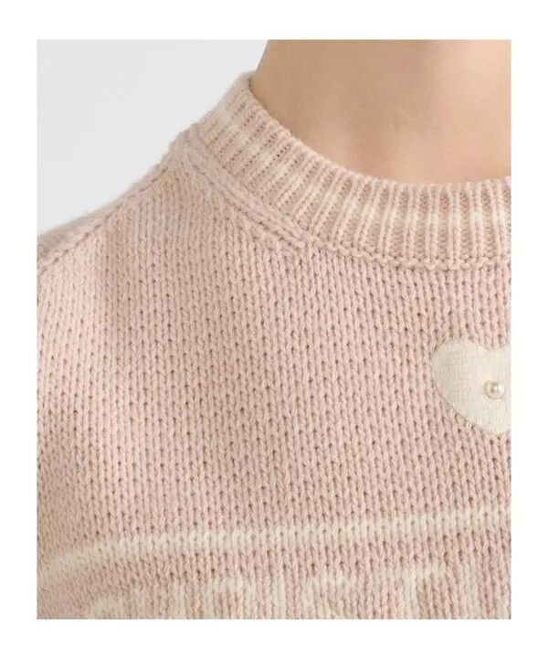 Dior Short-sleeved Sweater With Heart Motif