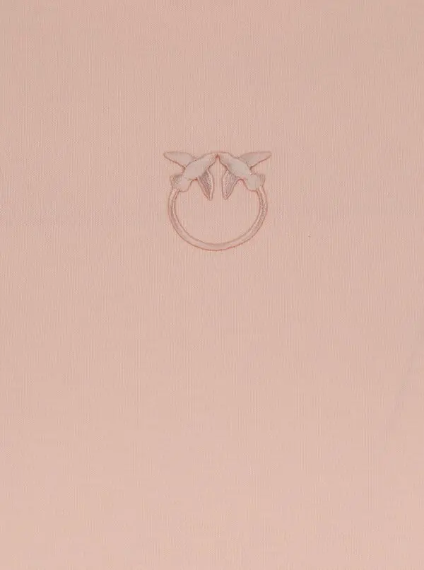 Pinko Logo-embroidered Crewneck T-shirt