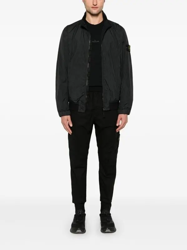 Stone Island Compass-badge High-neck Zip-up Jacket