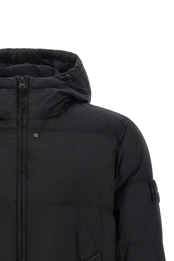 Stone Island Compass-badge High-neck Zip-up Jacket