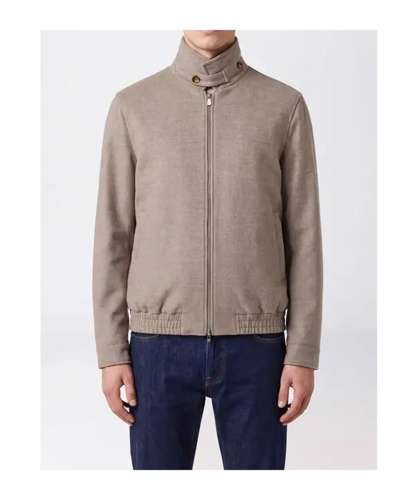 Brunello Cucinelli High Neck Zip-up Jacket - No
