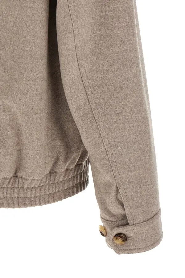 Brunello Cucinelli High Neck Zip-up Jacket - No
