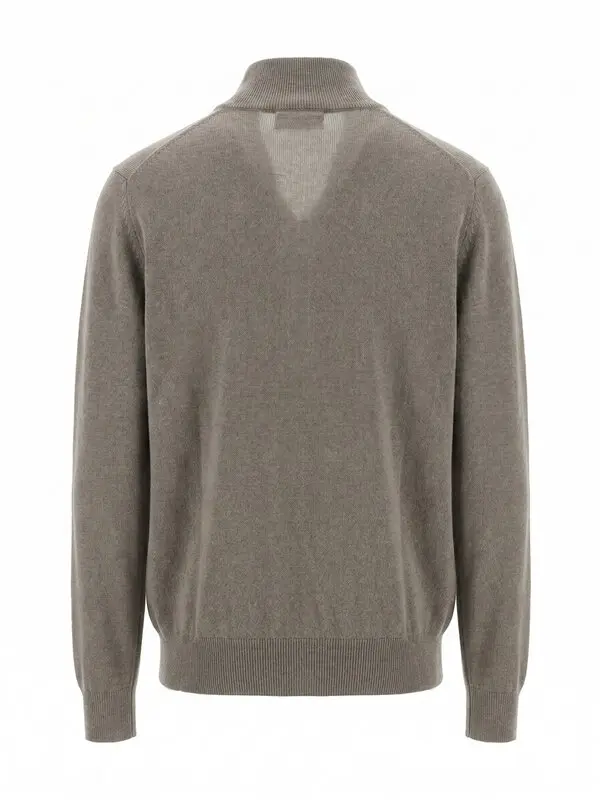 Brunello Cucinelli Zip-up Knitted Cardigan - Grey