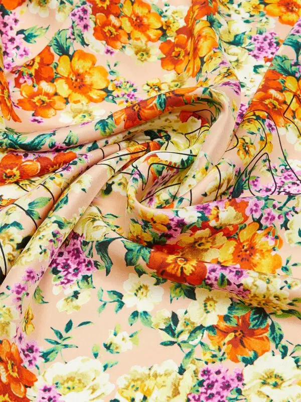 Max Mara Pattern Silk Scarf