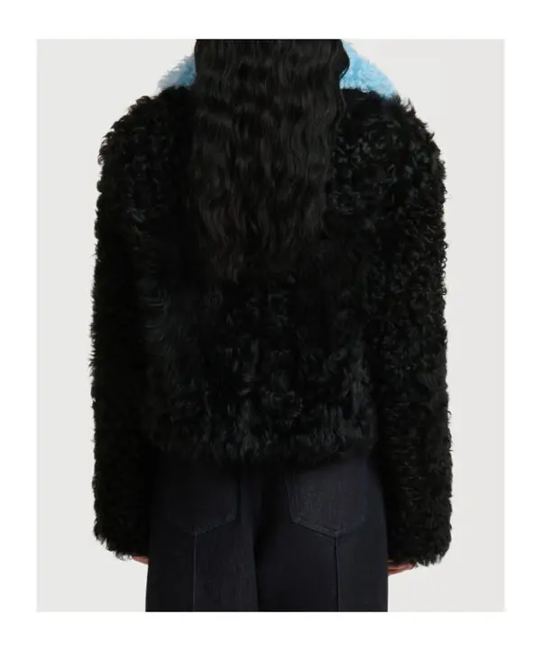 Marni Shearling-jacket With Colour-block Details