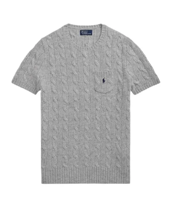 Polo Ralph Lauren Short Sleeve Crew Neck Sweater With Pocket