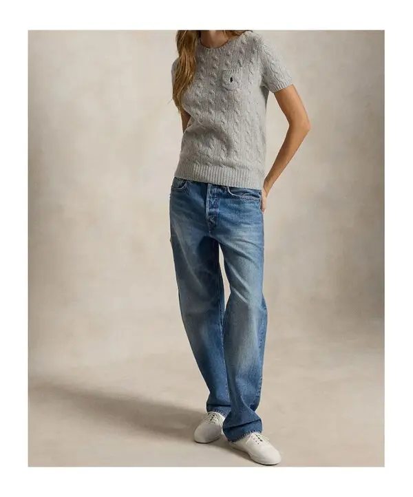 Polo Ralph Lauren Cable Knit Short-sleeve Pullover