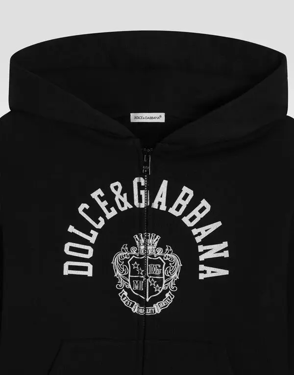 Dolce & Gabbana Graphic-print Zip-up Hoodie