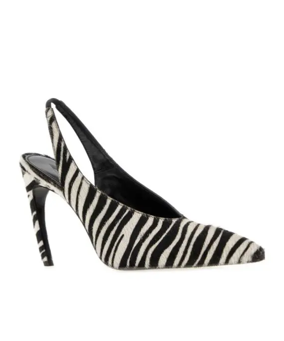 Attico Zebra-print High-heeled Sandals