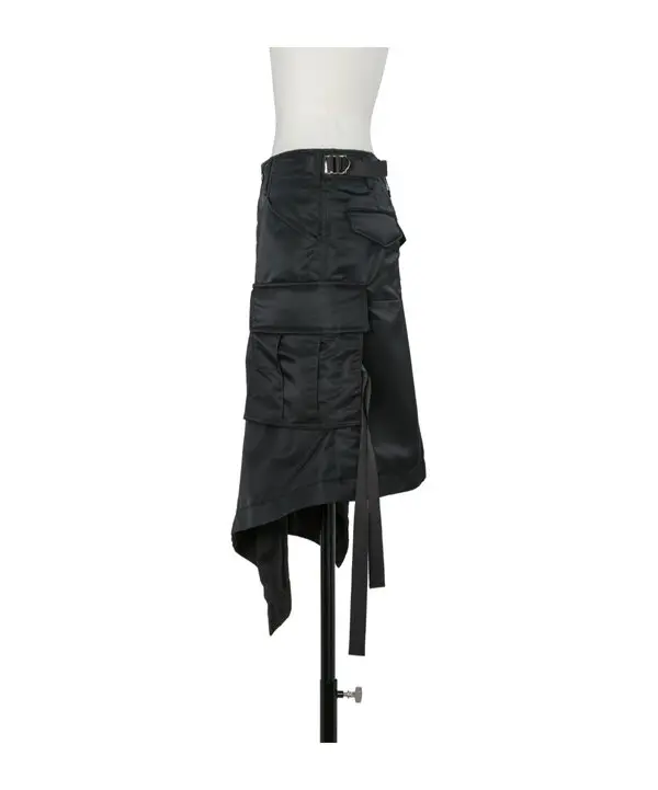 Sacai Nylon Twill Asymmetric Skirt