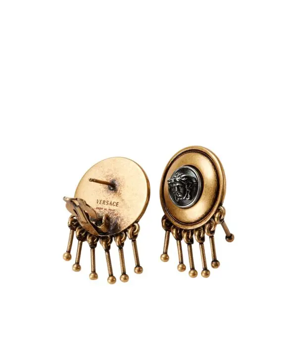 Versace Medusa Fringe Earrings