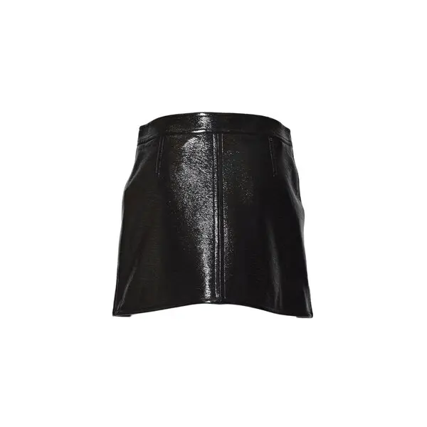 COURREGES Micro-mark Midi Skirt - Black