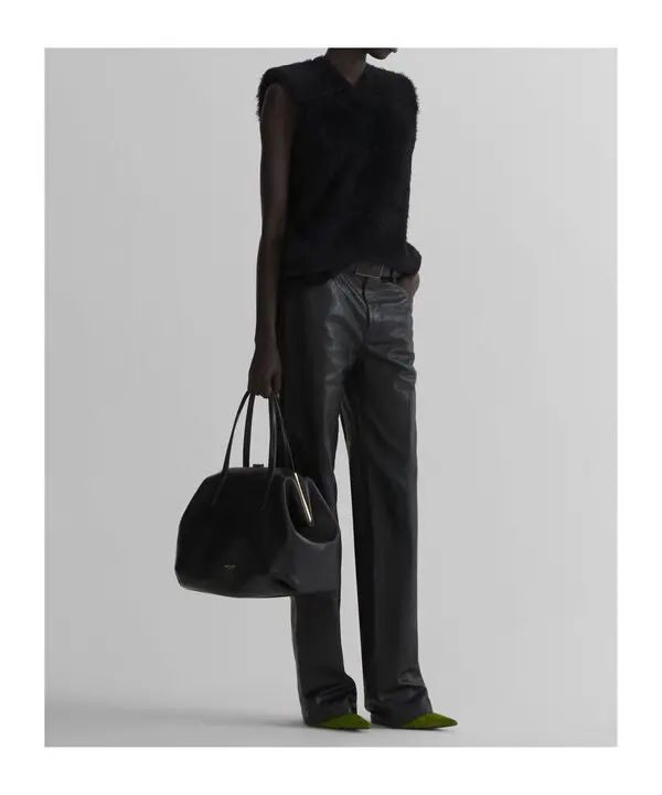 MUGLER Brushed-knit Sleeveless Top