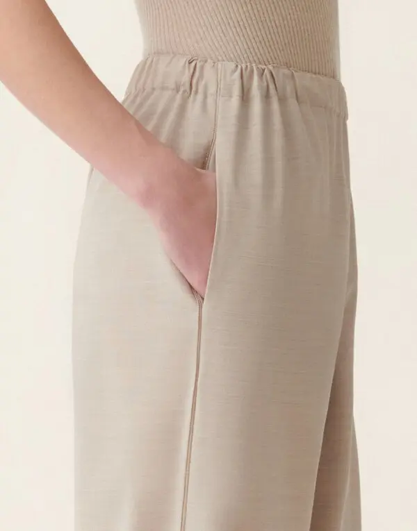 Fabiana Filippi Elastic Waist Wide-leg Pants