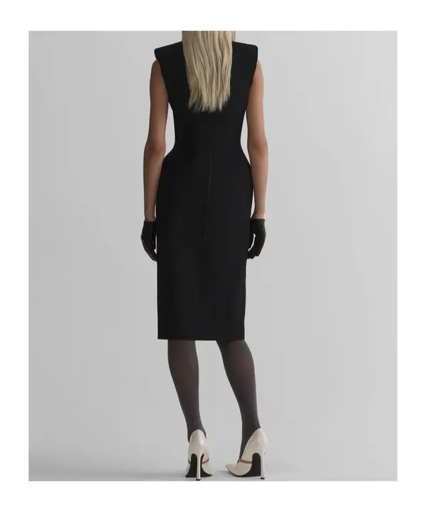 MUGLER Stockman Midi Dress