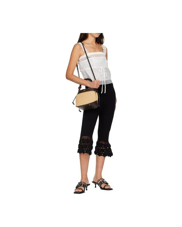 GANNI Bou Bucket Bag In Straw