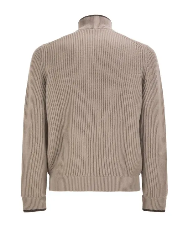 Fedeli Ribbed Cashmere Full-zip Cardigan