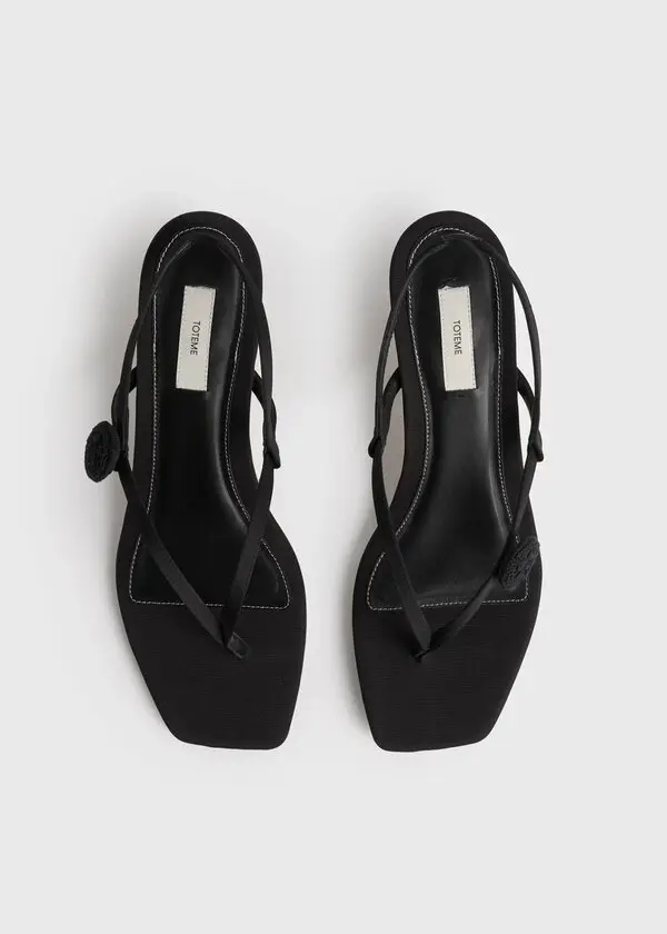 TOTEME Square-toe High-heeled Sandals
