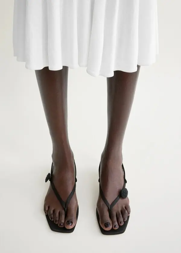 TOTEME Square-toe High-heeled Sandals