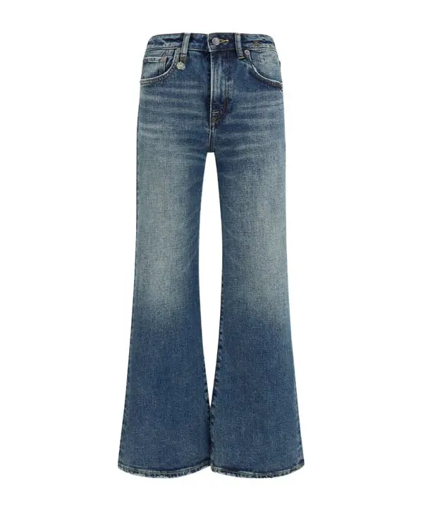 R13 Joan Kick Flare Jeans - Blue