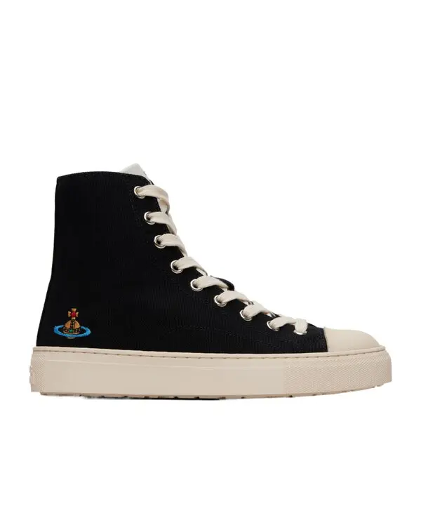 VIVIENNE WESTWOOD Orb Embroidered High-top Sneakers - Black