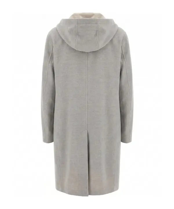 LARDINI Long-sleeved Hooded Coat