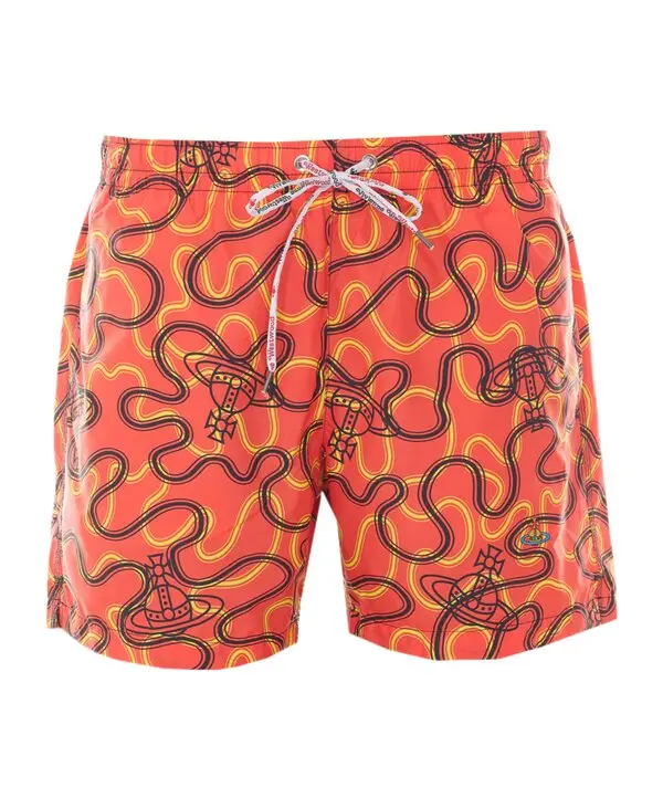 VIVIENNE WESTWOOD Allover Printed Drawstring Swim Shorts