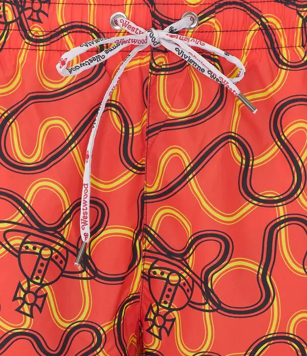 VIVIENNE WESTWOOD Allover Printed Drawstring Swim Shorts