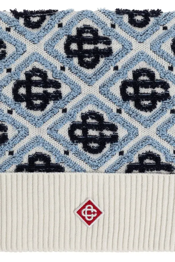 Casablanca Logo-jacquard Knit Beanie Hat