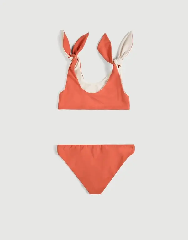 Brunello Cucinelli Techno Jersey Bikini With Logo Embellishment