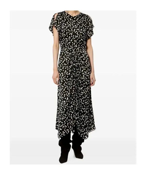Isabel Marant Étoile Herva Devoré Silk Georgette Dress