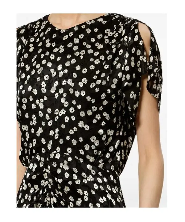Isabel Marant Étoile Herva Devoré Silk Georgette Dress
