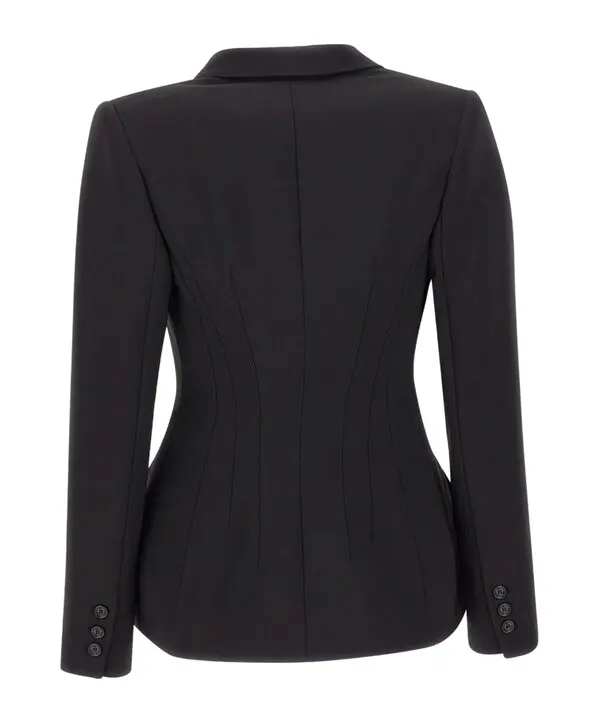 Elisabetta Franchi Fitted Double-breasted Blazer