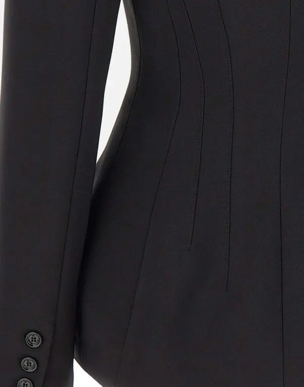 Elisabetta Franchi Fitted Double-breasted Blazer
