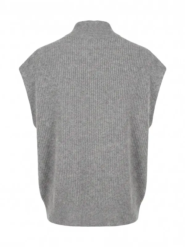 Brunello Cucinelli Ribbed Wrap-front Top
