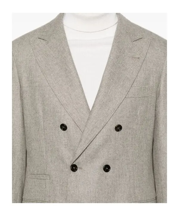 Brunello Cucinelli Double-breasted Wool Suit