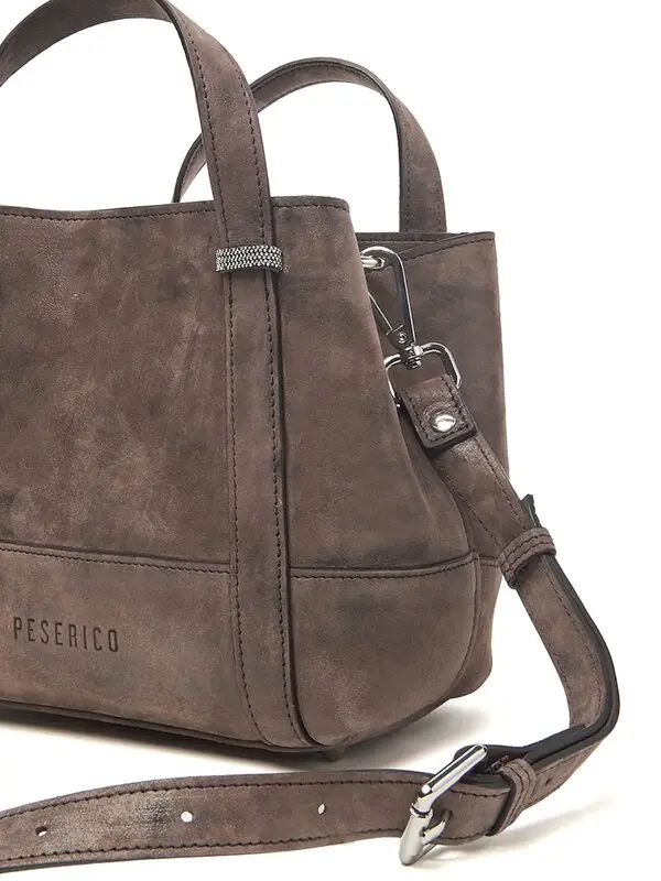 Peserico Itinera Suede Handbag