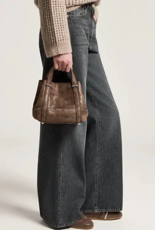 Peserico Itinera Suede Handbag
