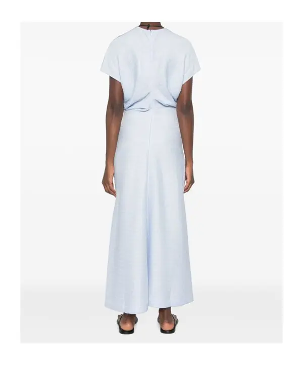 TOTEME Slouch Waist Crewneck Maxi Dress