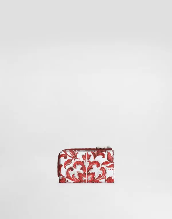 Dolce & Gabbana Dolce Gabbana Majolica Zip Card Holder Wallet