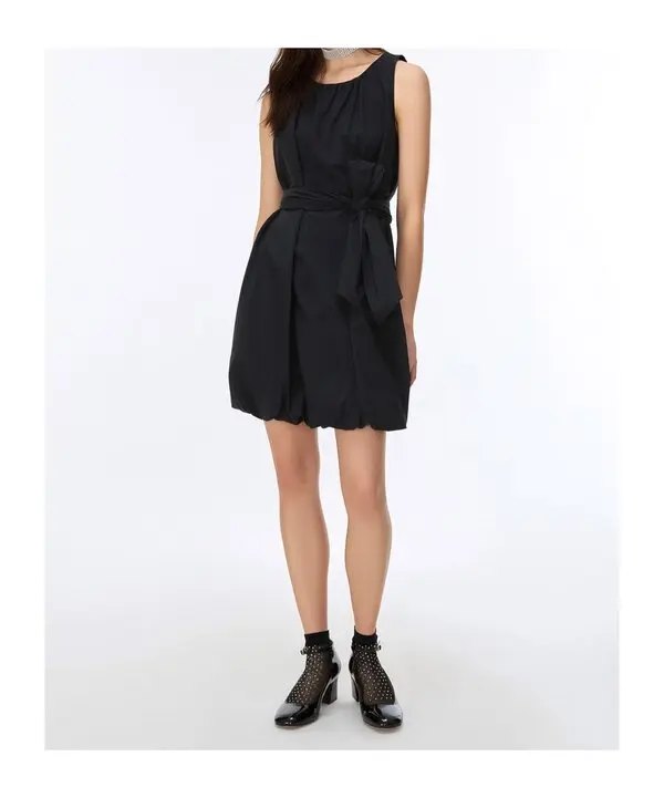 IBLUES Sleeveless Dress With Fabric Waistband And Elastic Hem