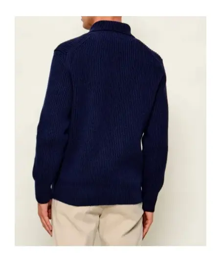 Eleventy Long-sleeved Wool Sweater With Button-front