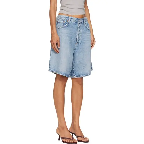AGOLDE Belt-loop Denim Shorts