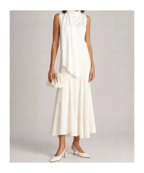 P.a.r.o.s.h High Waist Flared Midi Skirt