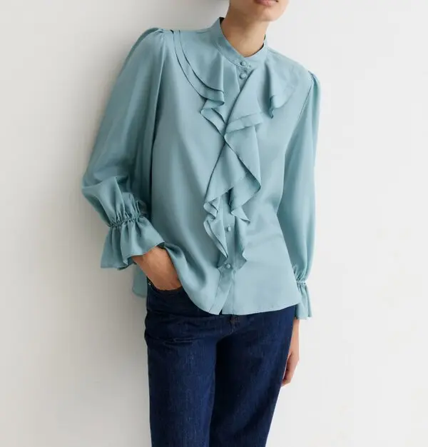 Marella Long-sleeved Ruffled Shirt