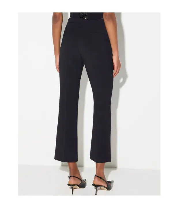 Elisabetta Franchi Pleated Flared Trousers