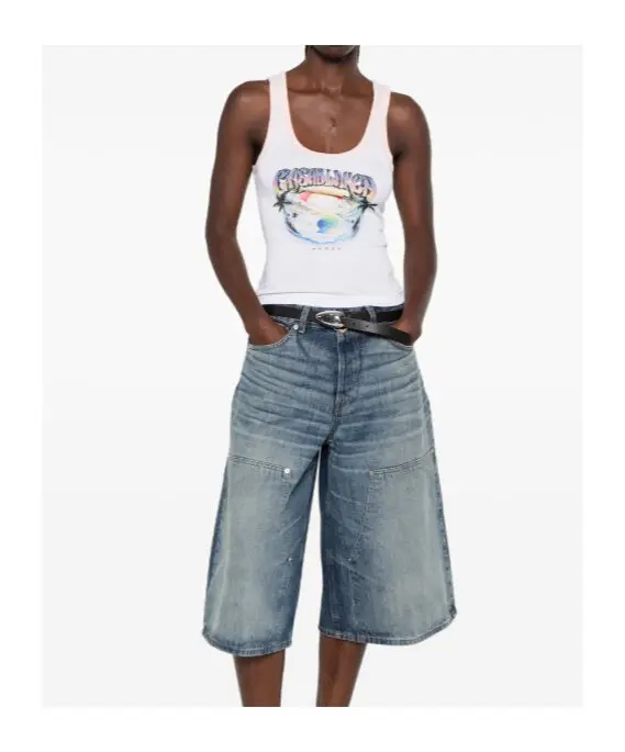 Casablanca Graphic Scoop-neck Tank Top