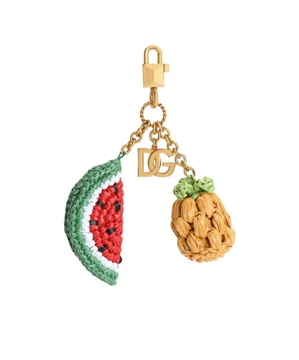 Dolce & Gabbana Dolce Gabbana Woven Fruit Keychain