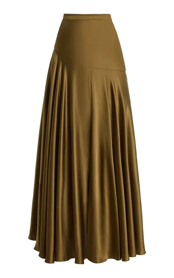 Adam Lippes Thea Silk Charmeuse Skirt